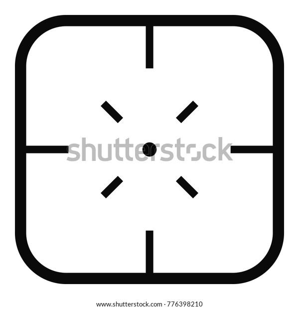 Military Objective Icon Simple Illustration Military Stock Vector ...