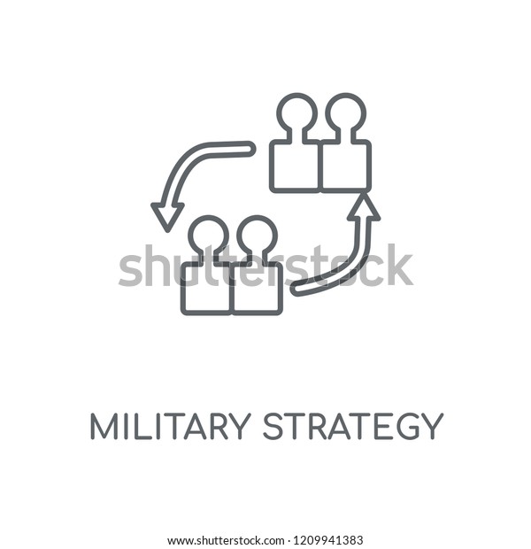Military Strategy Graphic Linear Icon Military Stock Vector (Royalty ...