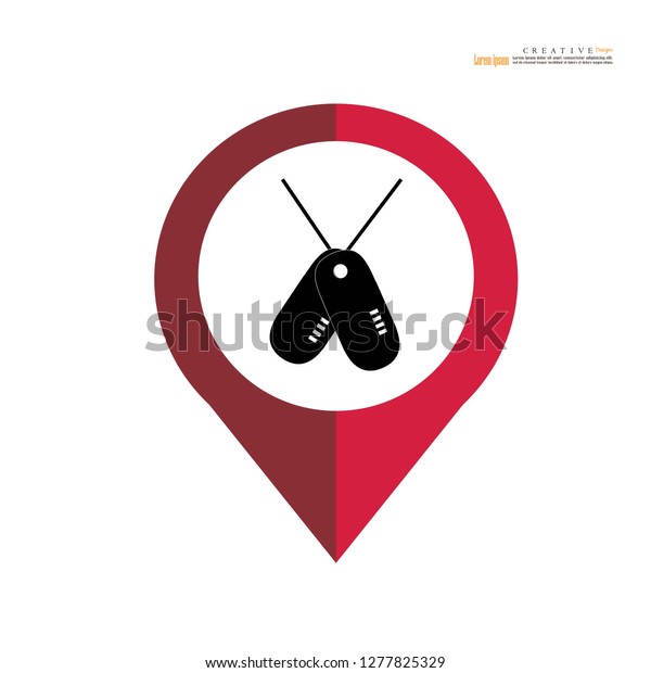 Military Tagvector Illustration Stock Vector (Royalty Free) 1277825329 ...