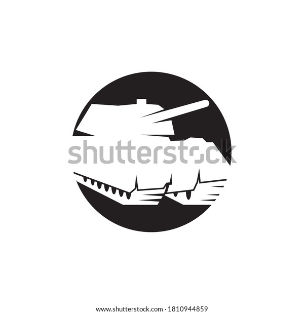 Military Tank Logo Vector Template Stock Vector (Royalty Free ...