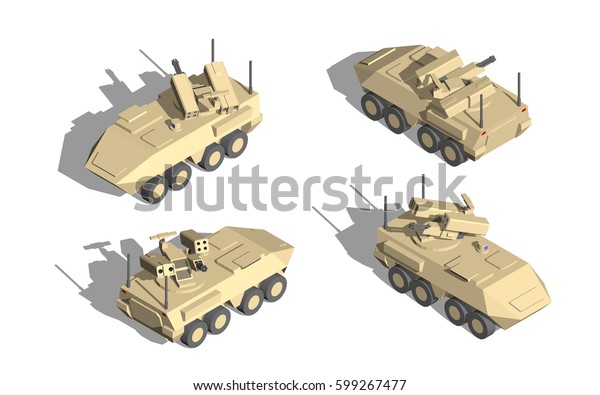 Military Transportation Isometric Vector Armor Vehicle : image ...