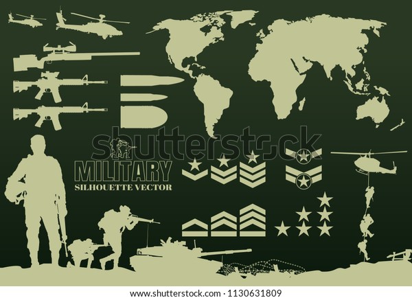 Military Vector Illustration Army Background Soldiers Stock Vector ...