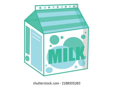 Milk Carton Vector Isolated On White Stock Vector (Royalty Free ...