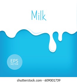 Milk Drop Vector Illustration Stock Vector (Royalty Free) 609001739 ...