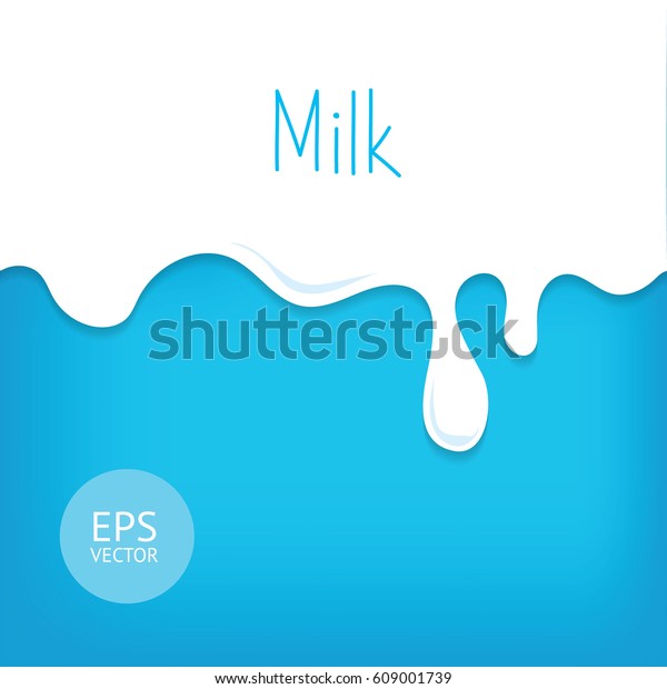 Milk Drop Vector Illustration Stock Vector (Royalty Free) 609001739 ...