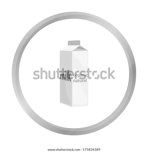 Milk Gable Top Carton Package Icon Stock Vector (Royalty Free ...
