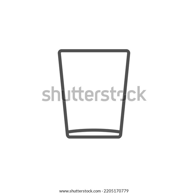 Milk Glass Icon Vector Isolated On Stock Vector (Royalty Free ...