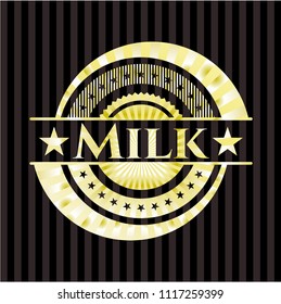 Milk Gold Emblem Stock Vector (Royalty Free) 1117259399 | Shutterstock