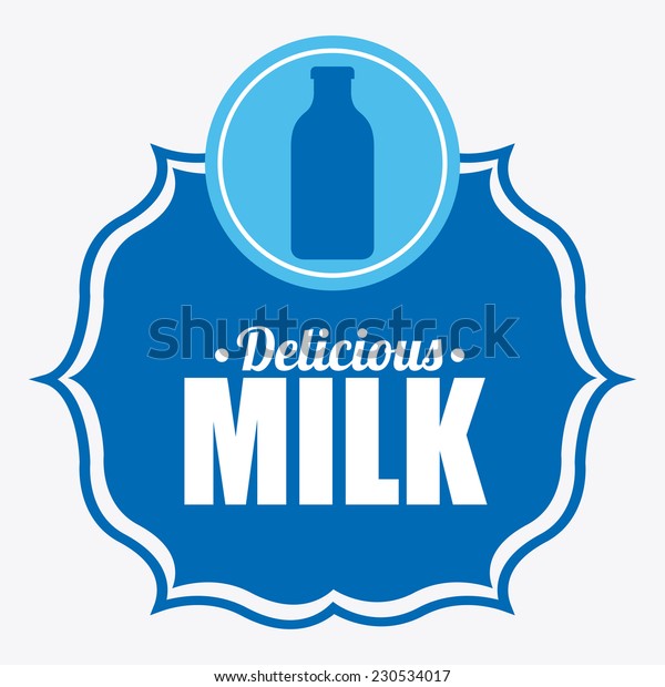 Milk Graphic Design Vector Illustration Stock Vector (Royalty Free ...