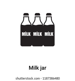 Milk Jar Icon Vector Isolated On Stock Vector (Royalty Free) 1187386480