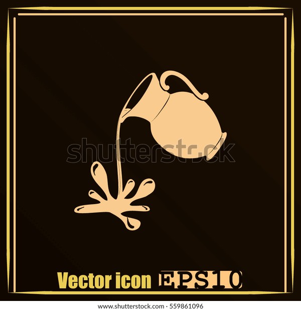 Milk Jug Pitcher Logo: vector de stock (libre de regalías) 559861096 ...