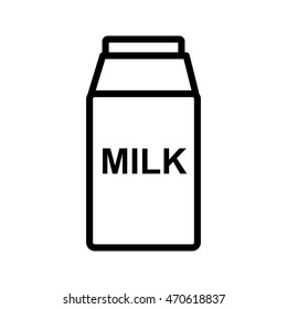 Milk Line Icon Stock Vector (Royalty Free) 470618837 | Shutterstock