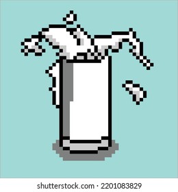 Milk Pixel Art Stock Vector (Royalty Free) 2201083829 | Shutterstock