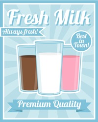 Vintage Milk Fund Poster Free Stock Photo - Public Domain Pictures