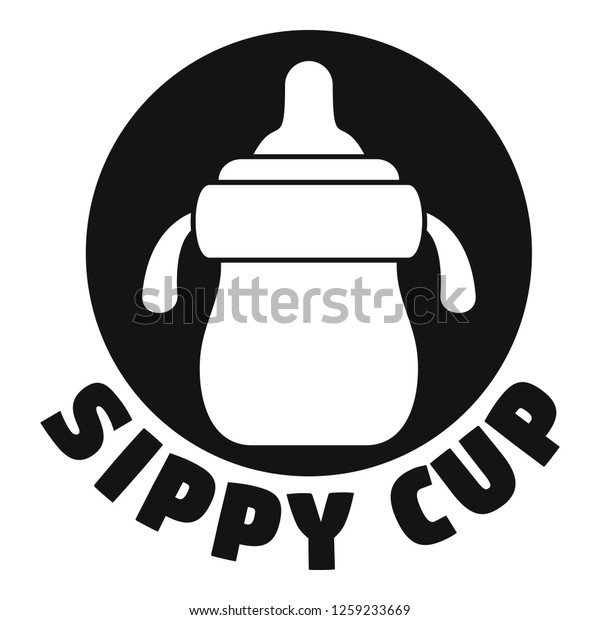 Milk Sippy Cup Logo Simple Illustration Stock Vector (Royalty Free ...