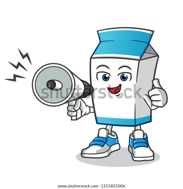 Milk Toa Happy Mascot Vector Cartoon Stock Vector (Royalty Free ...