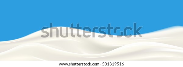 Milk Wave Vector Illustration Stock Vector (Royalty Free) 501319516