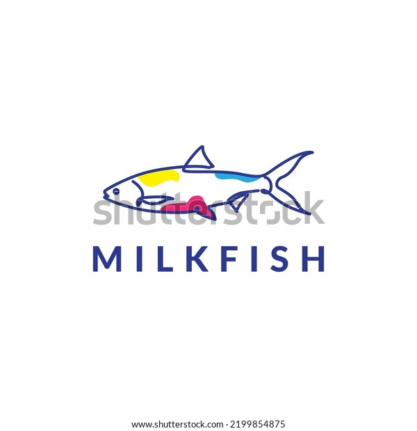 Milkfish Abstract Food Logo Design Stock Vector (Royalty Free ...