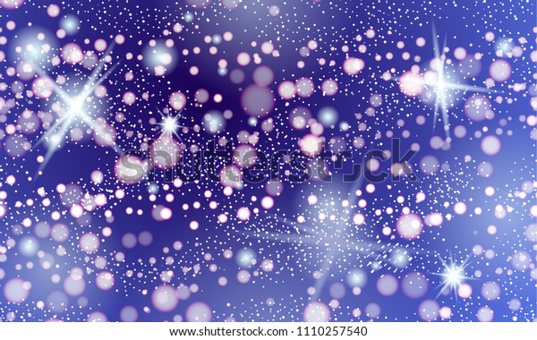 Milky Way Galaxy Abstract Blue Banner Stock Vector (Royalty Free ...