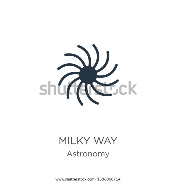 Milky Way Icon Vector Trendy Flat Stock Vector (Royalty Free ...