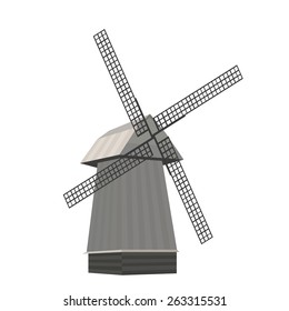 Old Mill Vector Logo Design Template: เวกเตอร์สต็อก (ปลอดค่าลิขสิทธิ์ ...