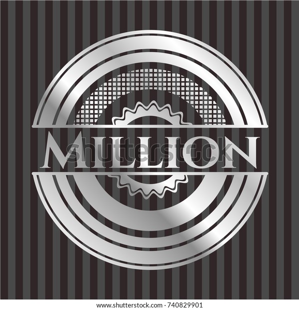 Million Silvery Emblem Badge Stock Vector (Royalty Free) 740829901 ...