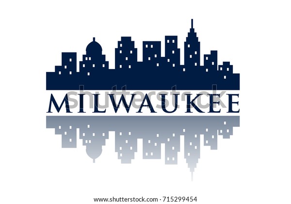 Milwaukee Skyline City Logo Stock Vector (Royalty Free) 715299454 ...