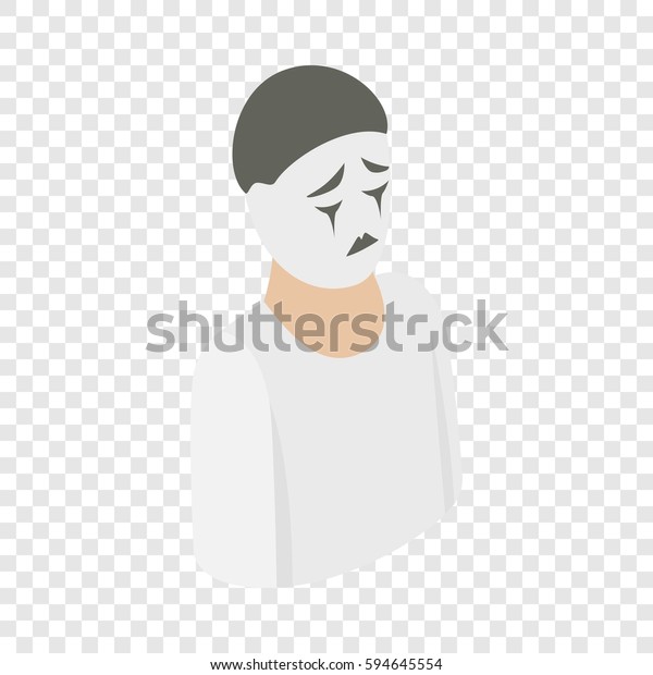 Mime Isometric Icon 3d On Transparent Stock Vector (Royalty Free ...