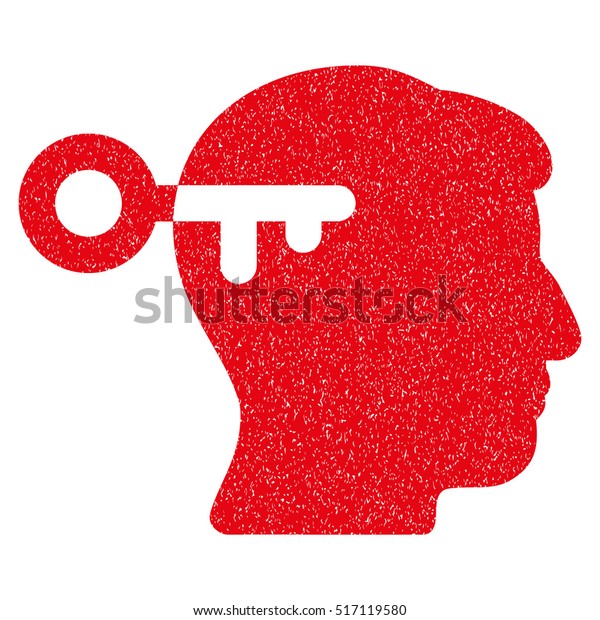Mind Key Grainy Textured Icon Overlay Stock Vector (Royalty Free ...