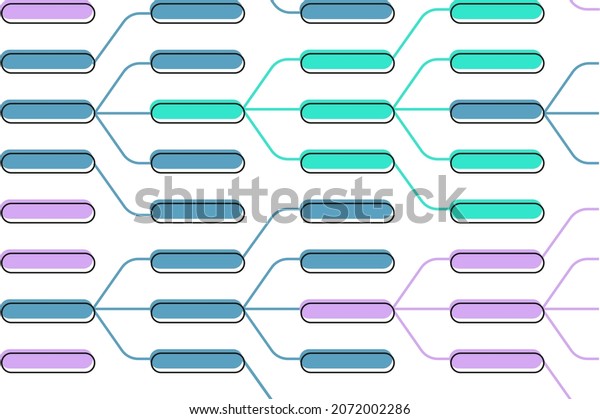 Mind Map Block Diagram Infographic Empty 库存矢量图（免版税）2072002286 ...