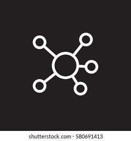 Mind Map Line Icon Outline Vector Stock Vector (Royalty Free) 580691413 ...