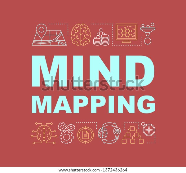 Mind Mapping Word Concepts Banner Critical: vector de stock (libre de ...
