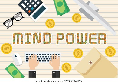 Mind Power Vector Concept Design Stock Vector (Royalty Free) 1208026819 ...