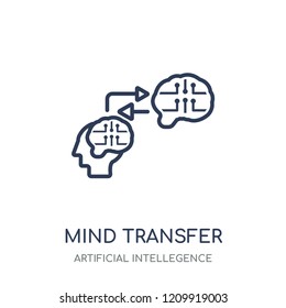 Mind Transfer Icon Mind Transfer Linear Stock Vector (Royalty Free ...
