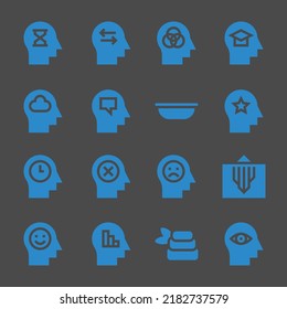 Mindfulness Web Icons Mind Mind Mind Stock Vector (Royalty Free ...