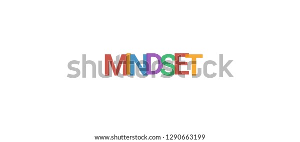 Mindset Word Concept Colorful Mindset On Stock Vector (Royalty Free ...