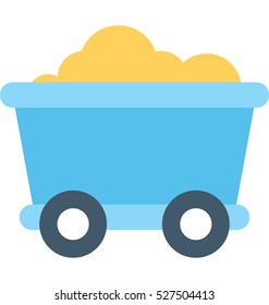 Mine Cart Vector Icon Stock Vector (Royalty Free) 527504413 | Shutterstock
