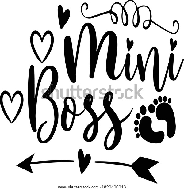 Mini Boss Baby Vector File Stock Vector (Royalty Free) 1890600013