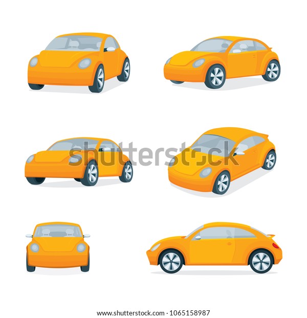 Mini Car Illustration Small Vehicle Vector Stock Vector (Royalty Free ...