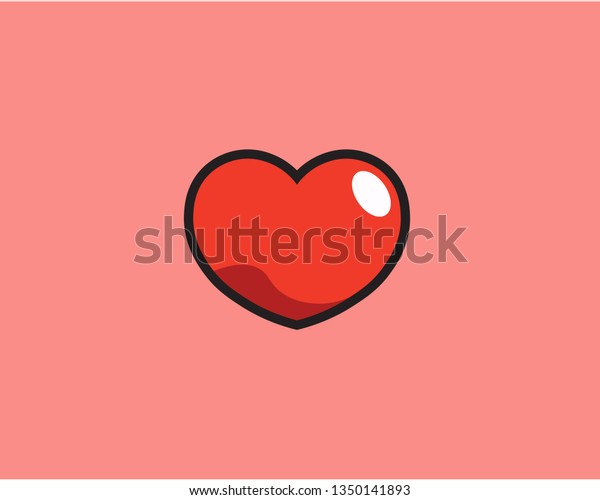 Mini Heart Icon Love Icon Heart Stock Vector (Royalty Free) 1350141893 ...