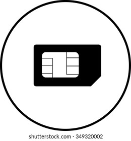 Mini Sim Card Symbol Stock Vector (Royalty Free) 349320002 | Shutterstock