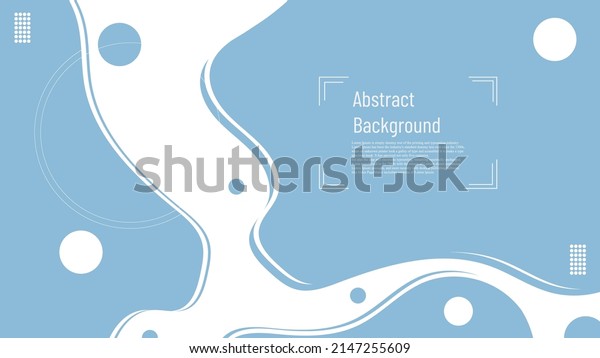 Minimal Blue Wallpaper White Text Background Stock Vector (Royalty Free ...