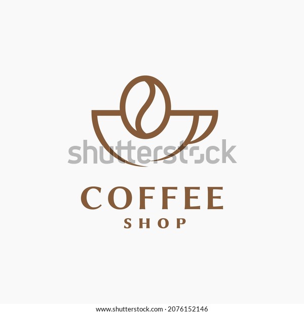 Minimal Coffee Shop Logo Design Coffee Stock Vector (Royalty Free ...
