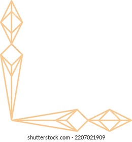 Minimal Corner Shape Outline Design Stock Vector (Royalty Free ...
