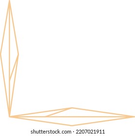 Minimal Corner Shape Outline Design Stock Vector (Royalty Free ...