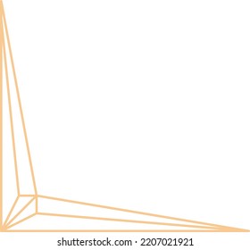 Minimal Corner Shape Outline Design Stock Vector (Royalty Free ...