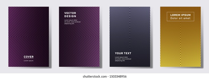 Minimal Covers Linear Design Geometric Lines Stock Vector (Royalty Free ...