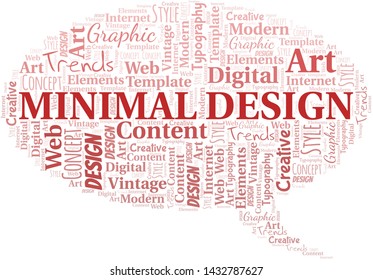 Minimal Design Word Cloud Wordcloud Made Stock Vector (Royalty Free ...