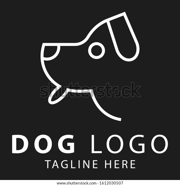 Minimal Dog Logo Design Minimal Dog Stock Vector (Royalty Free ...