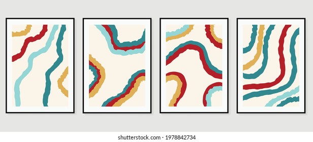 Minimal Earth Tone Abstract Background Vector Stock Vector (Royalty ...